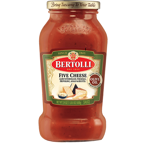 Bertolli® Five Cheese Sauce with Ricotta, Romano & Parmesan Cheeses ...