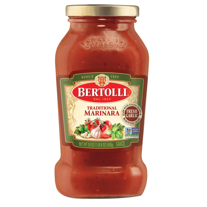 Traditional Marinara with Italian Herbs & Fresh Garlic Sauce