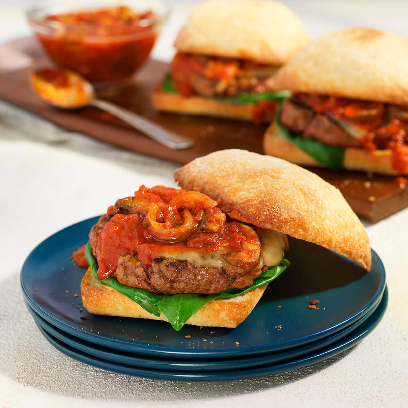 Ultimate Tuscan Cheeseburgers - Bertolli